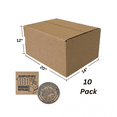 UOFFICE Corrugated Boxes, Foldable, Single Wall, Standard, Shipping ...