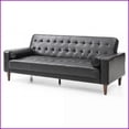 Glory Furniture Andrews Modern Tufted Sofa Bed | Black | Tufted Back ...