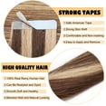 Benehair Tape In 100% Real Remy Human Hair Extensions Seamless Skin ...