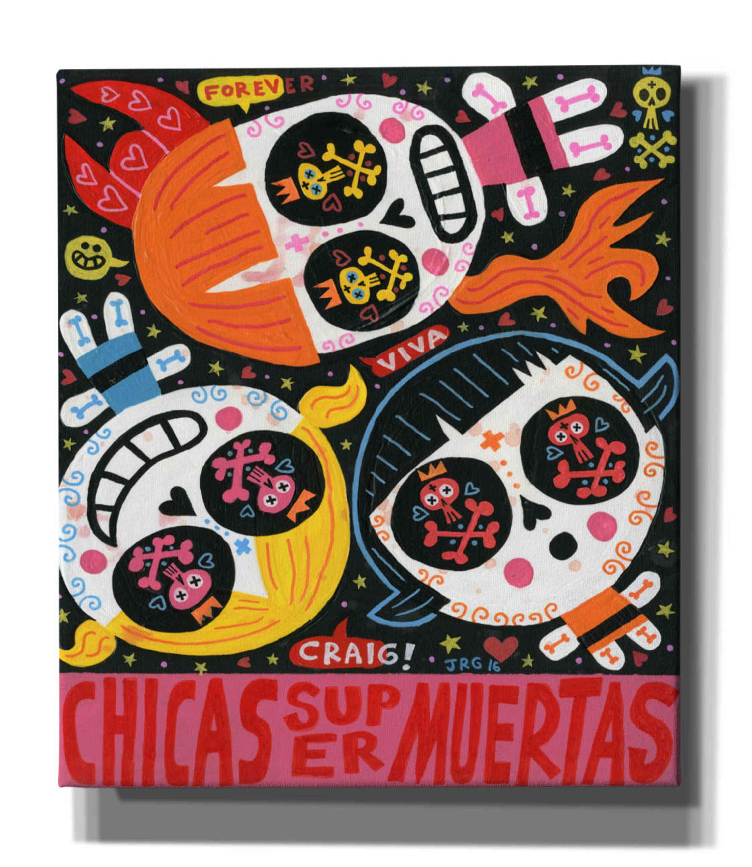 Epic Graffiti 'The Holy Trinity' by Jorge R. Gutierrez, 26"x30 ...