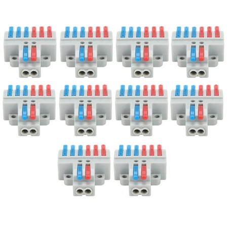 Fugacal 10Pcs Wire Conductor Connector With Fixed Hole Splitter Fast ...