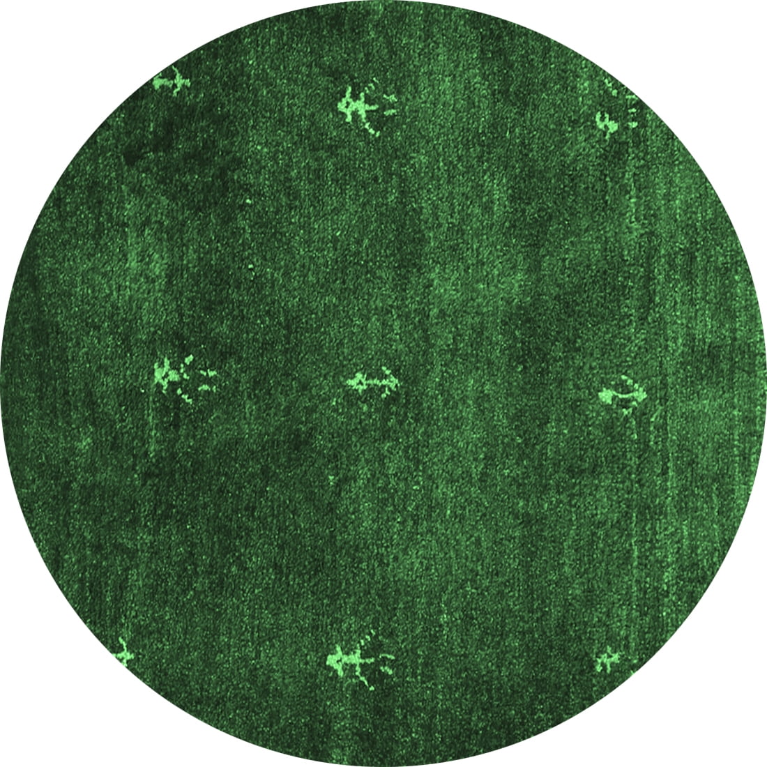 Ahgly Company Indoor Round Abstract Emerald Green Contemporary Area ...