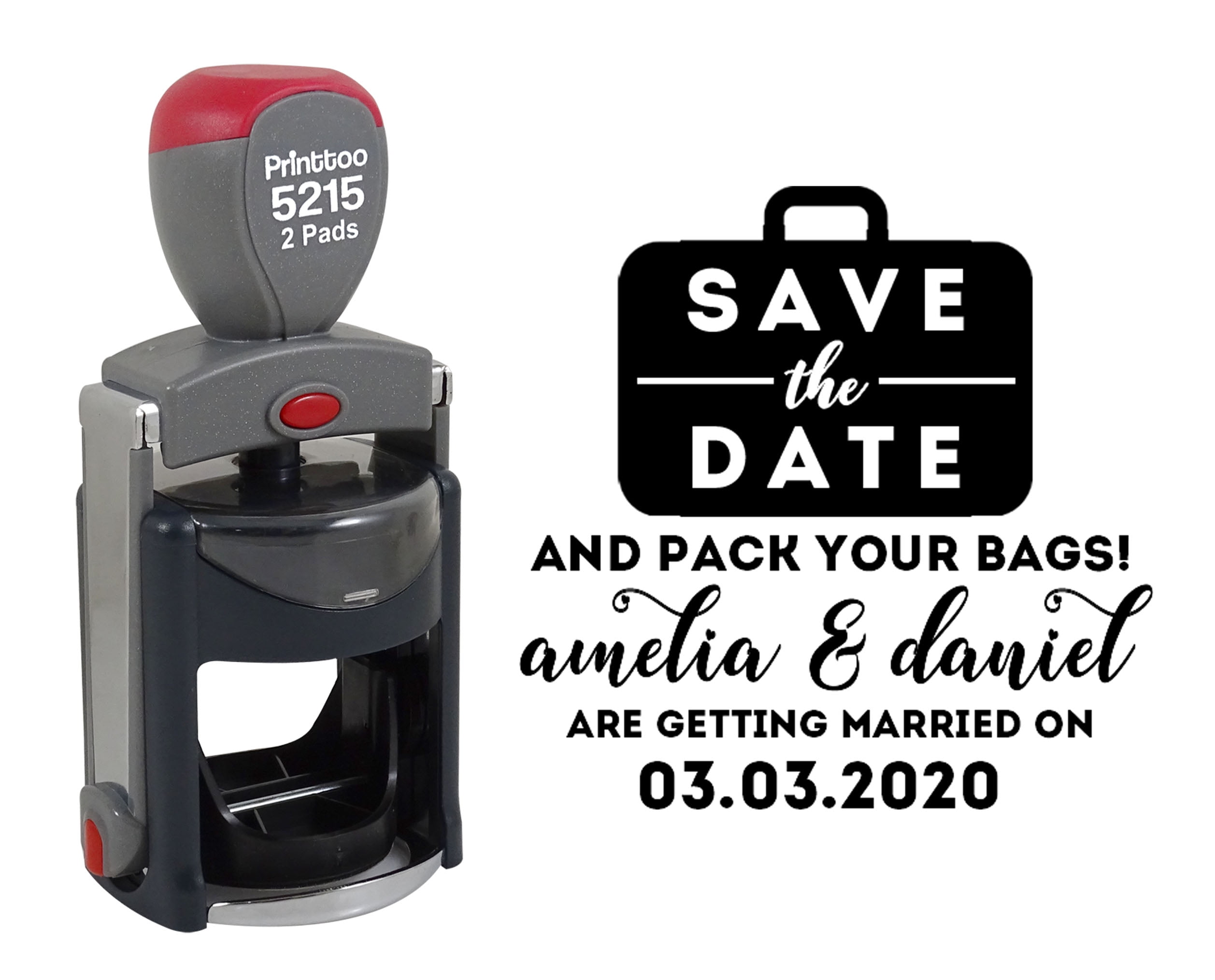 Printtoo Office Stationery Heavy Duty Dater Stamp With Paid Text Self ...