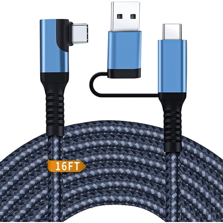 Link Cable Compatible for Oculus Quest 2 16FT/5M, USB 3.0 Type C to C ...