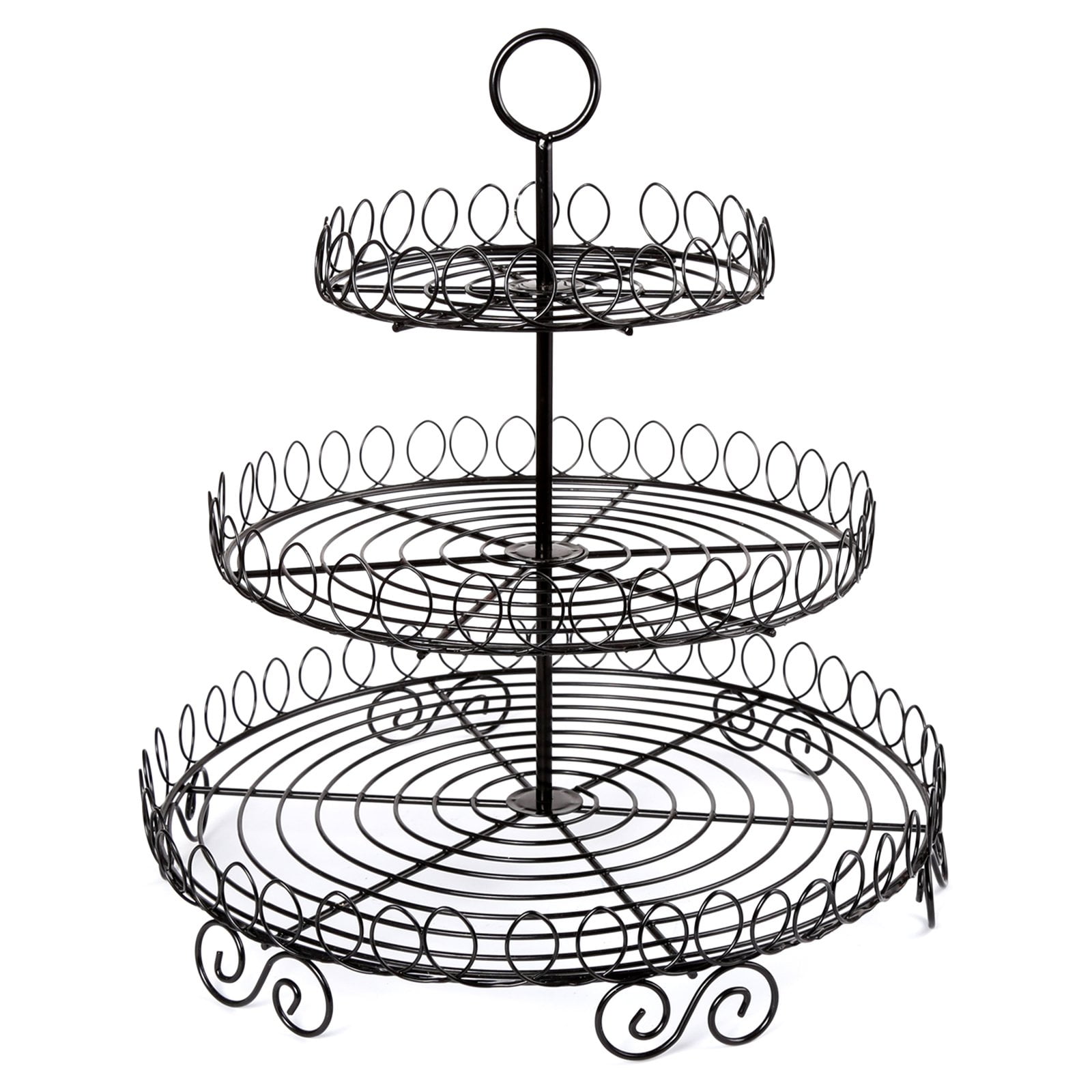 Creative Home Iron Works 3-Tier Cup Cake Rack - Walmart.com