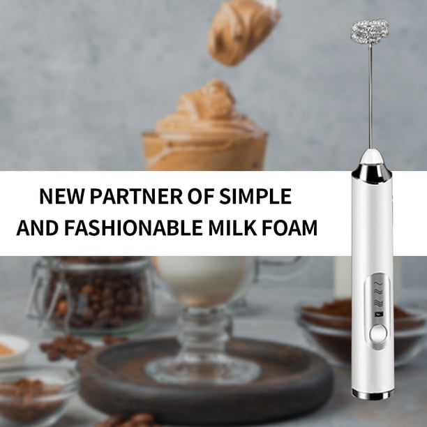 TB&W Coffee Milk Drink Egg Mixer Stainless Steel Foamer Whisk Stirrer ...