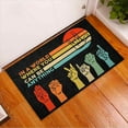Fun Sign Language Gesture Floor Mat Welcome Door Mat Polyester Door Mat ...