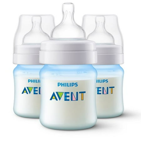 Philips Avent Anti-Colic Blue 4-oz Baby Bottles, BPA-Free, 3pk ...
