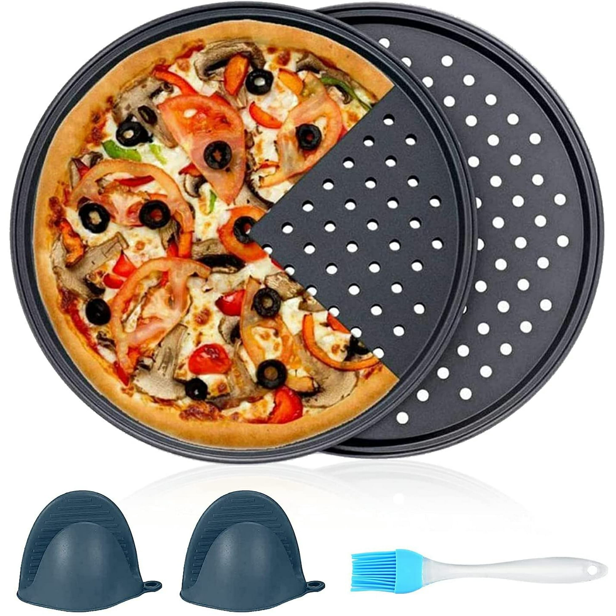 Click here for Zorvita Pizza Pan With Holes  2 Pack Carbon Steel... prices