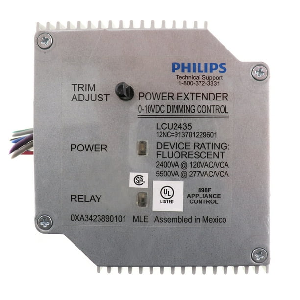 Philips LCU2435 Lighting Control Power Extender Module, 0-10V Dimming ...