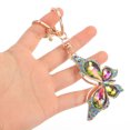 DEEPCRAFF Sparkly Keychain Key Chain Multi Colored Glamorous Style 1Set ...
