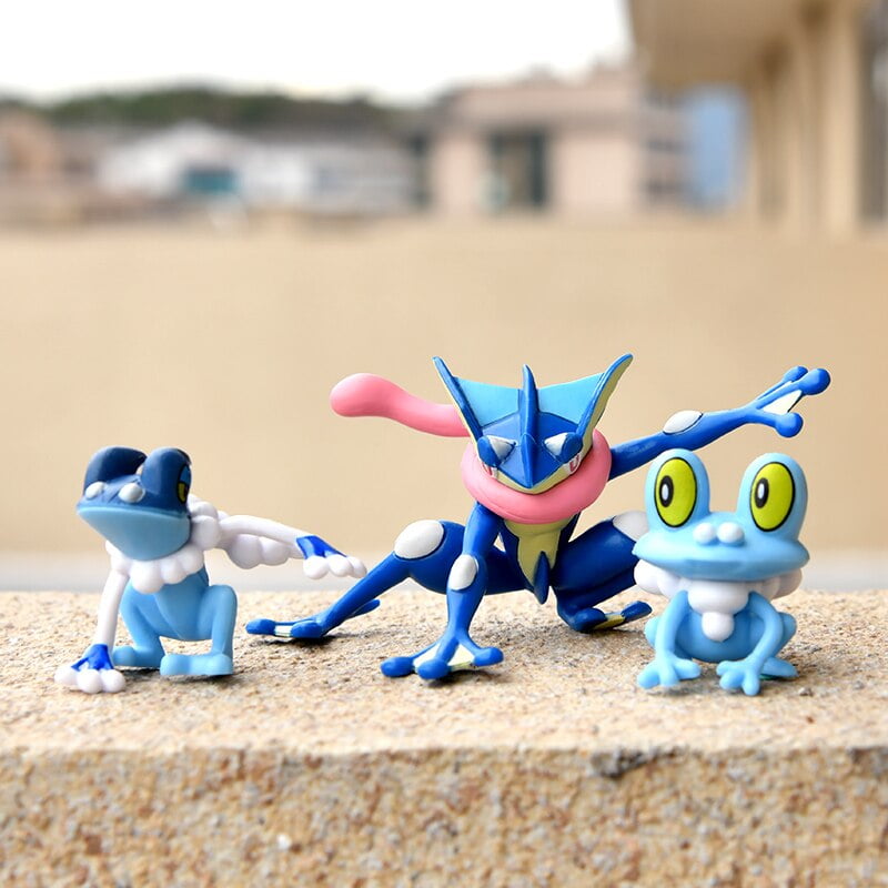 9 cm Original Pokemon serie Greninja Kawaii Rana modelo juguete ...