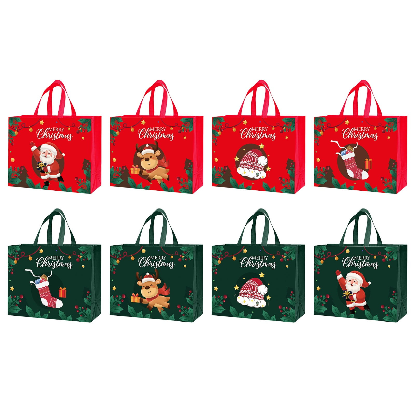 Click here for Lunava Holiday Themed Reusable Bags 8pcs Non Woven... prices