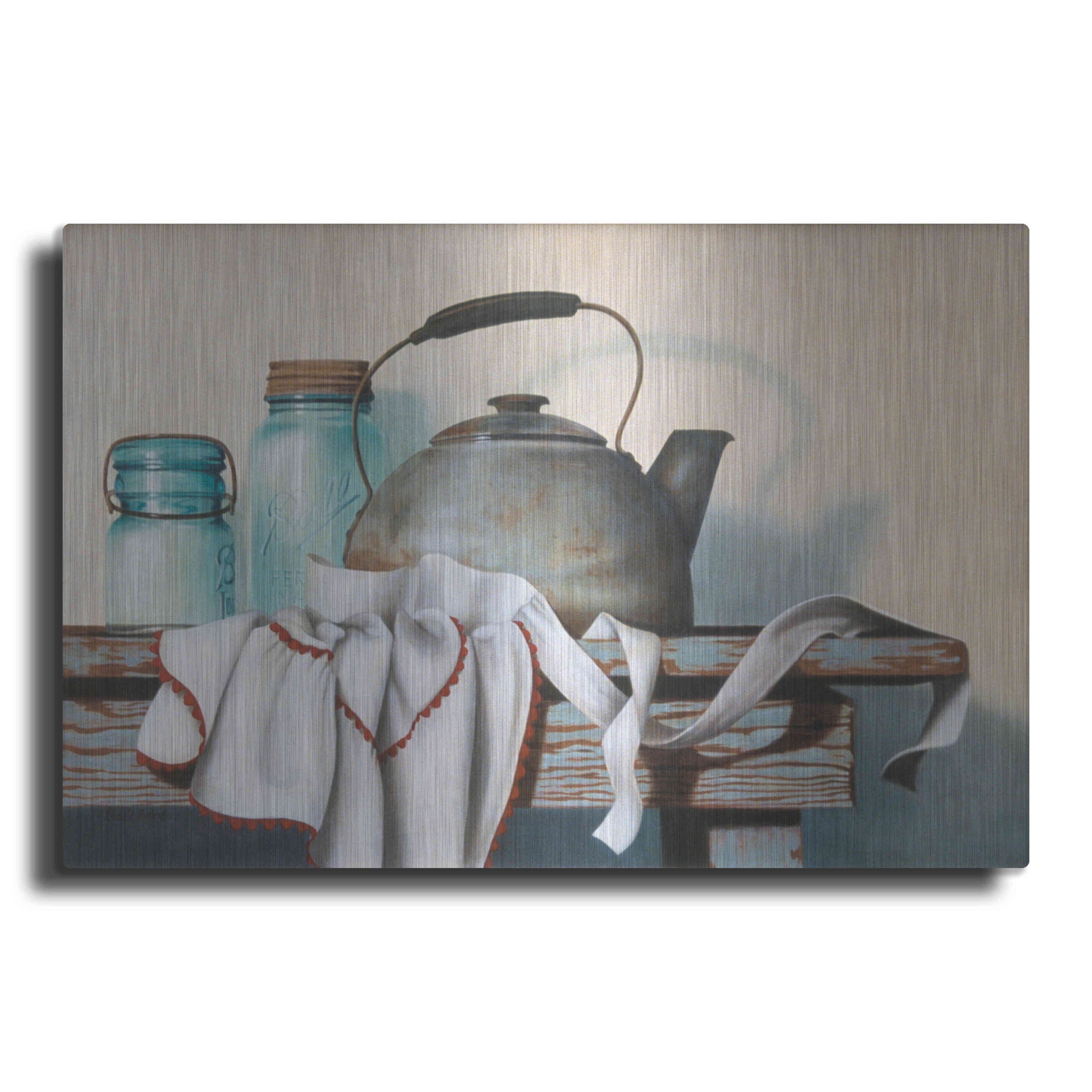 Luxe Metal Art 'Apron Strings' by Cecile Baird, Metal Wall Art, 36"x24 ...