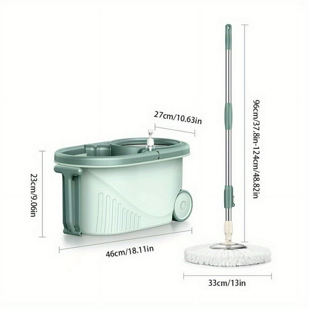 1set, Rotary Mop, Hand-washing, Household Mop Bucket, New Dry Mopping ...