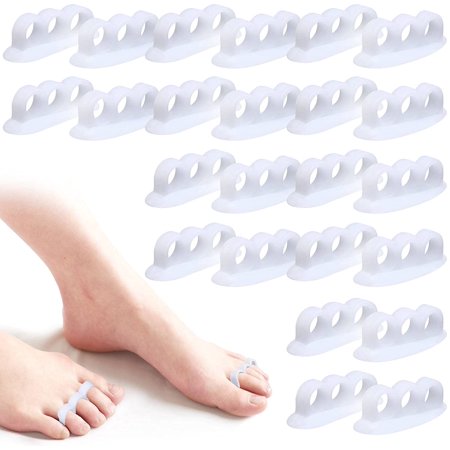 HEIBIN24 Pack White Hammer Toe Hammerhead Toe Pad Toe Straightener Toe ...