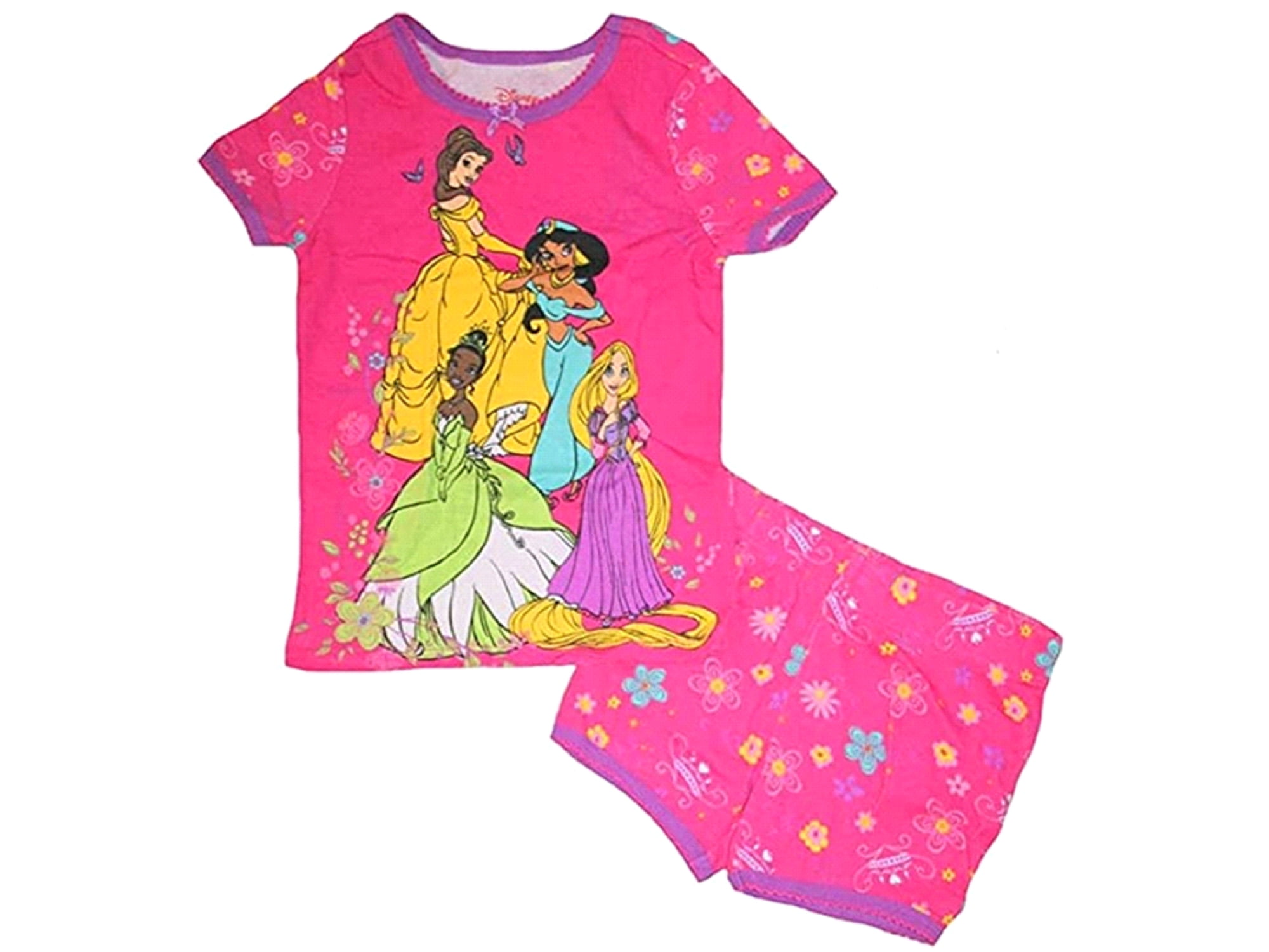 Disney Princess Little Girls 2 Piece Pajama Set (4) - Walmart.com
