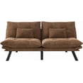 Modern Microfiber Convertible Folding Futon Couch Sofa Bed with ...