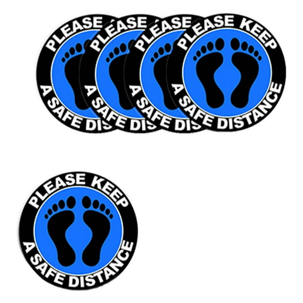 Ustyle 5 Pieces Directional Decal Floor Sign Waterproof Wear-resistant ...