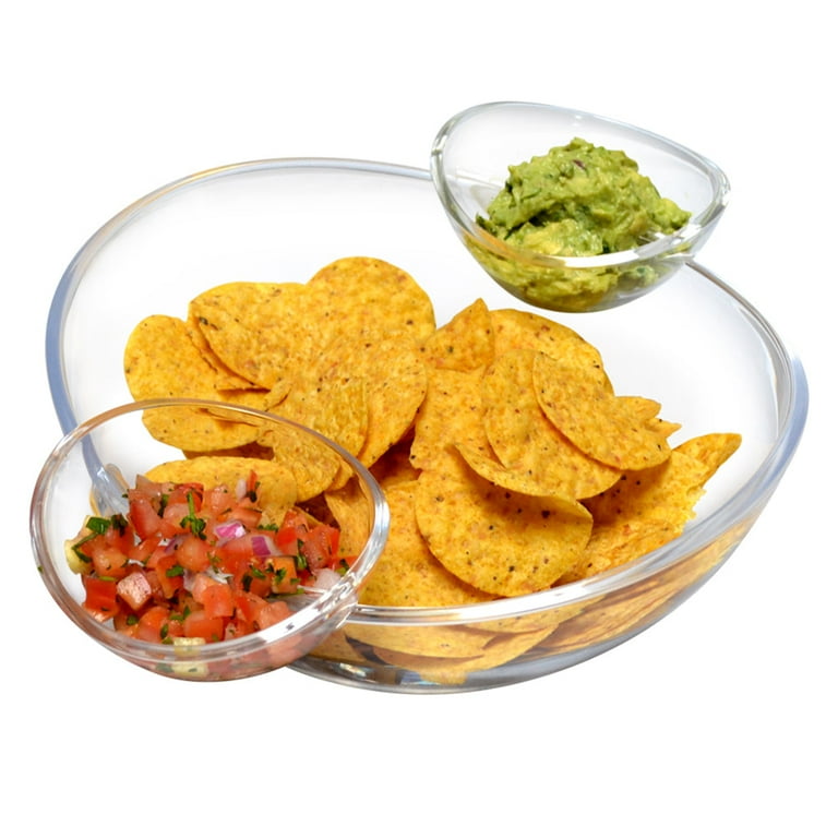 Ceramic Chip Dip Serving Platter, Multicolor, 13 Inch,, 48% OFF