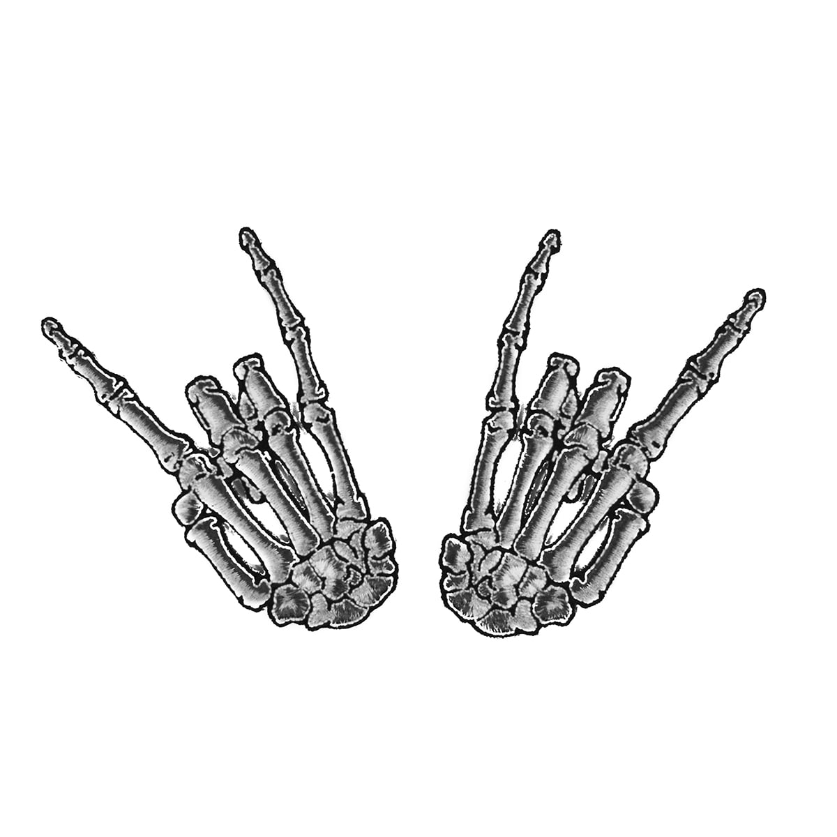 Devil Horns Hand Skeleton