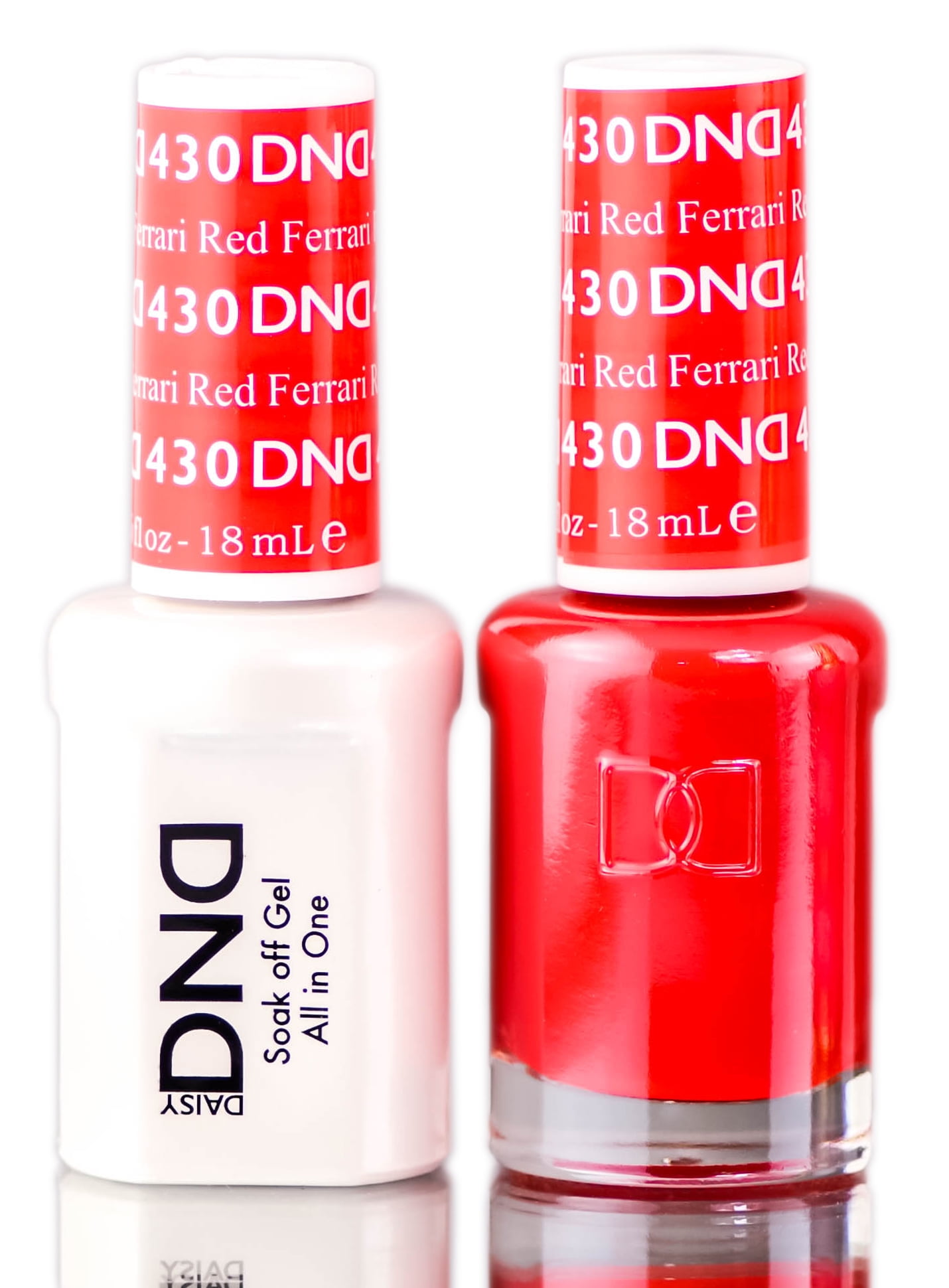 DND Reds Duo Gel - Ferrari Red (430) - Pack of 3 with Sleek Comb ...