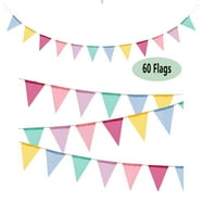 3.6m Double Side Colorful Flag Pennants Multicolor Cotton Banner ...