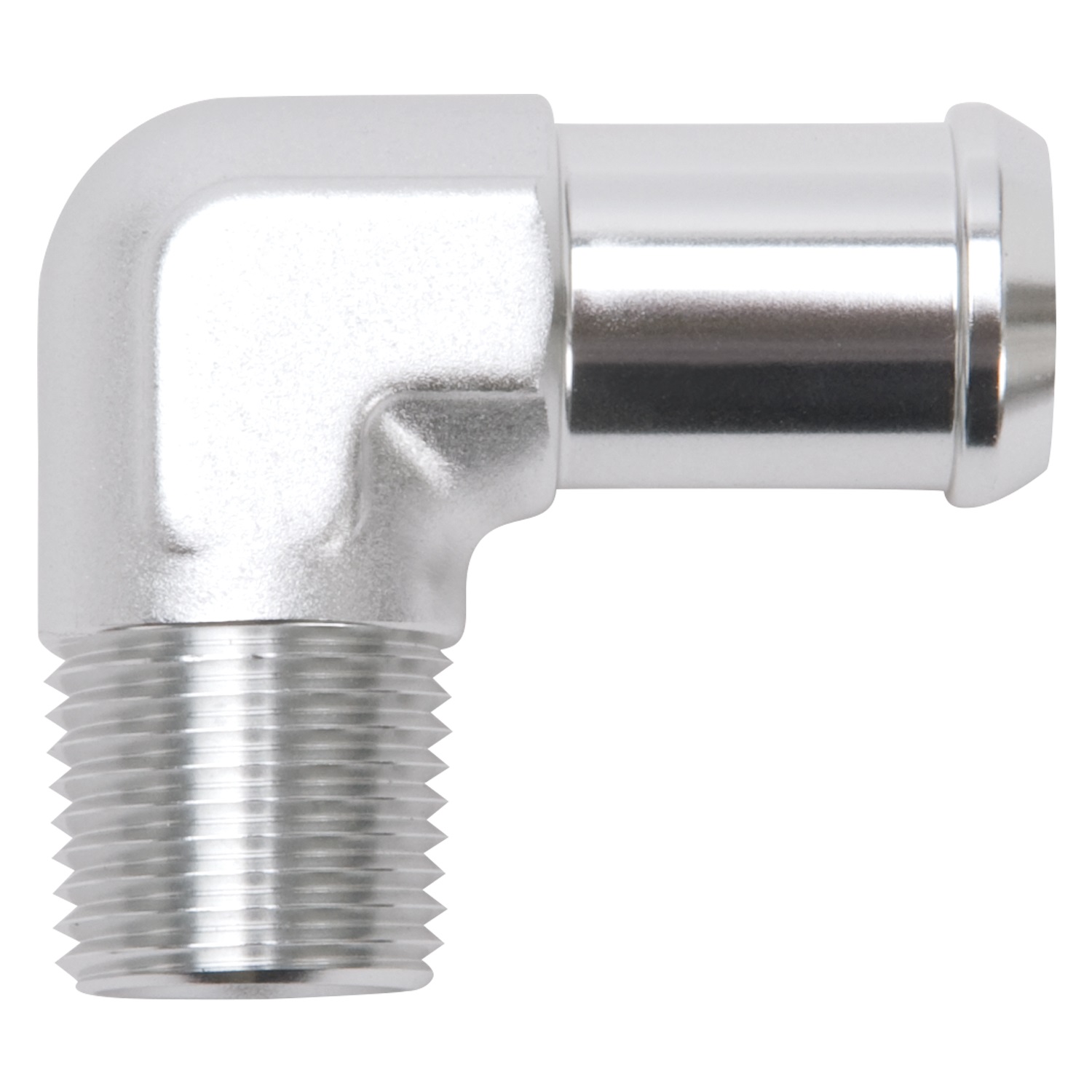Edelbrock 8166 Heater Hose Fitting 90 Degree 1 2 In NPT And 3 4 In Edelbrock 8166 Heater Hose Fitting 90 Degree 1 2 In NPT And 3 4 In