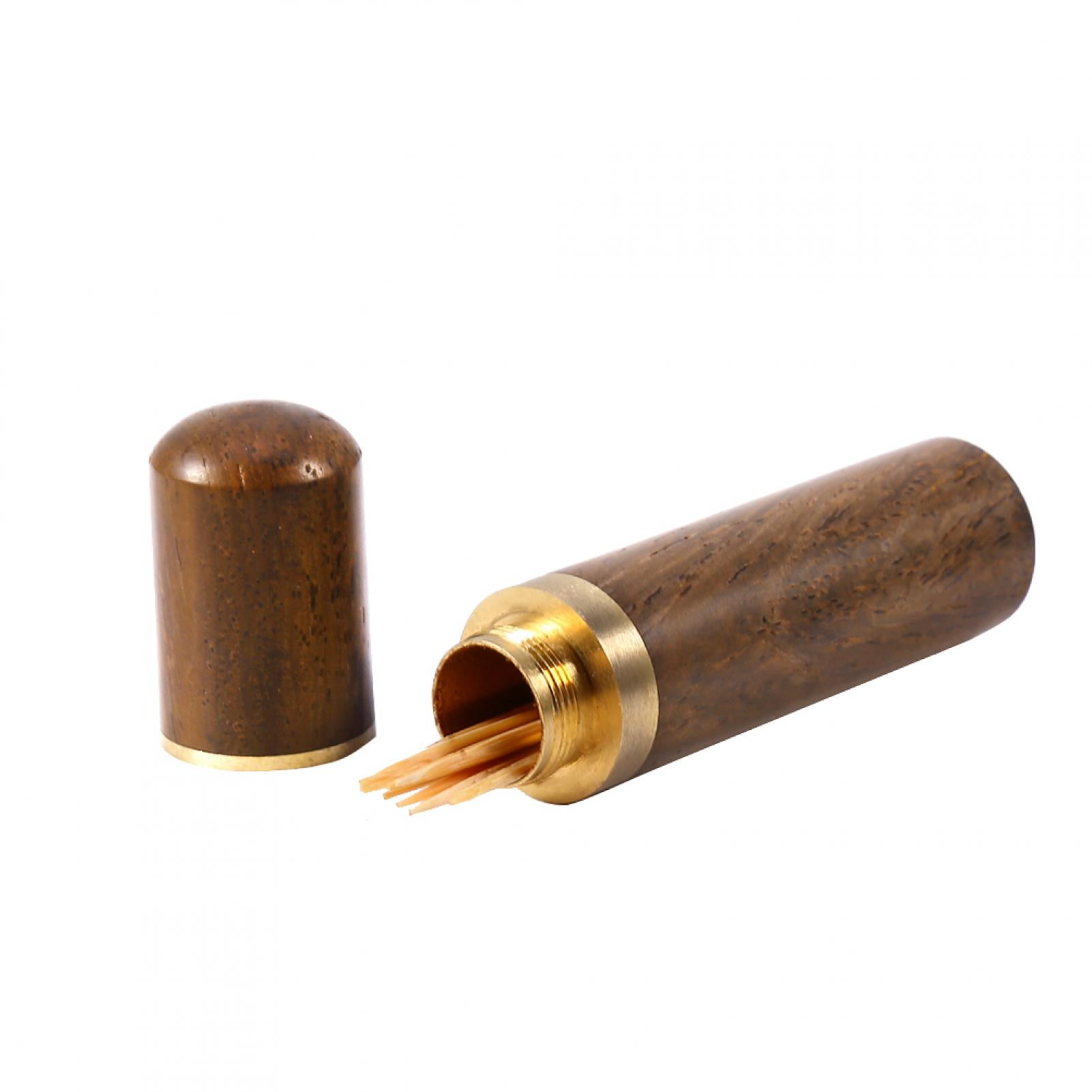 DOACT Vintage Portable Toothpick Box Holder Small Pocket Toothpick ...