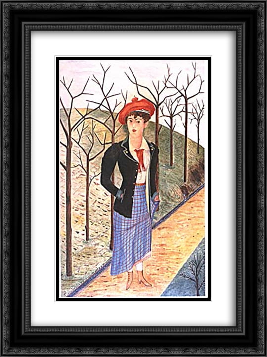 August Natterer 2x Matted 20x24 Black Ornate Framed Art Print 'Gehmalin ...