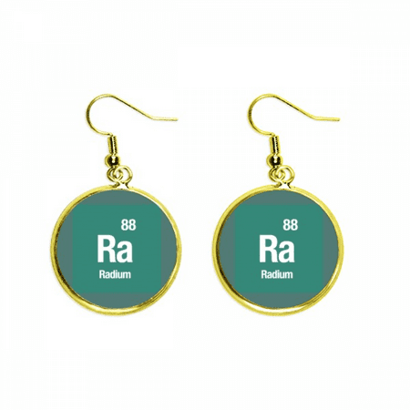 ra radium checal element science ear dangle en drop earring jewelry ...