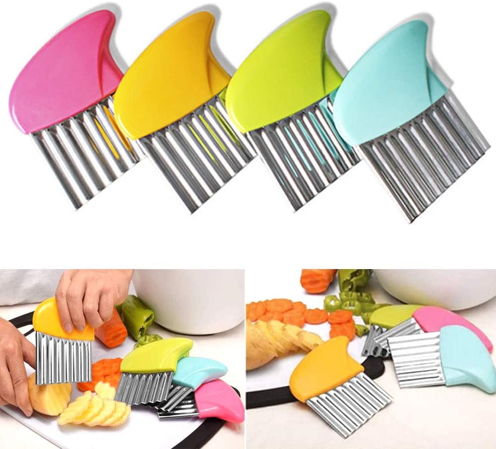 Potato Wave Cutter Stainless Steel Wave Cutter Potato Crinkle Cutter ...