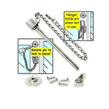 Aluminum, Step-on Sliding Patio Door Lock - Walmart.com
