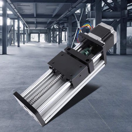 200mm Ball Screw Linear Guide Rail，Linear Guide Slide Table Ball Screw Motion Rail CNC Linear ...