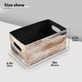 2 Pcs Foldable Felt Storage Bins Decorative Fabric Organizer Baskets ...