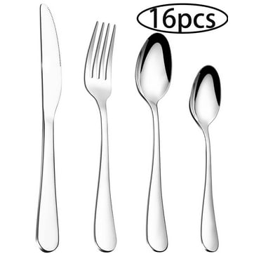 60-Piece 18/10 Heavy Duty Flatware Set for 12, High End Thick Handle ...