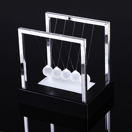 Newtons Cradle Led Light Up Kinetic Energy Home Office Science Toys ...