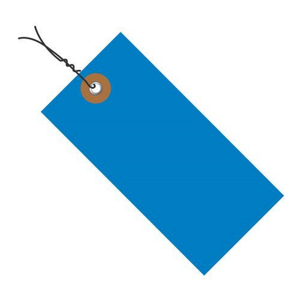 Tyvek& Pre-Wired Blue Shipping Tags 5 1/4" X 2 5/8" (100 Per/Case ...