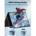 UPERFECT 23.8" 100Hz Portable Dual Monitor, 1080P Screen Extender for ...