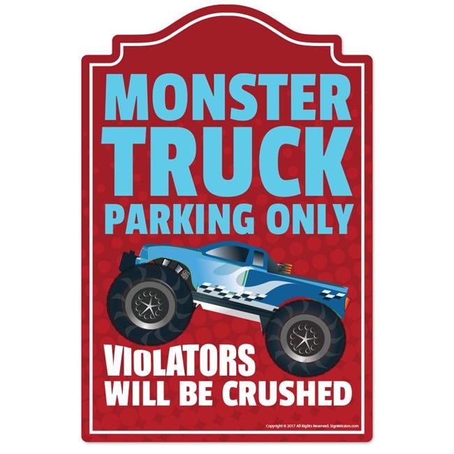 Monster Truck Parking Novelty Sign - Walmart.com