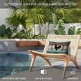 Farm Chicken Silhouette Leaves Outdoor Pillow for Chaise Lounge Chair ...