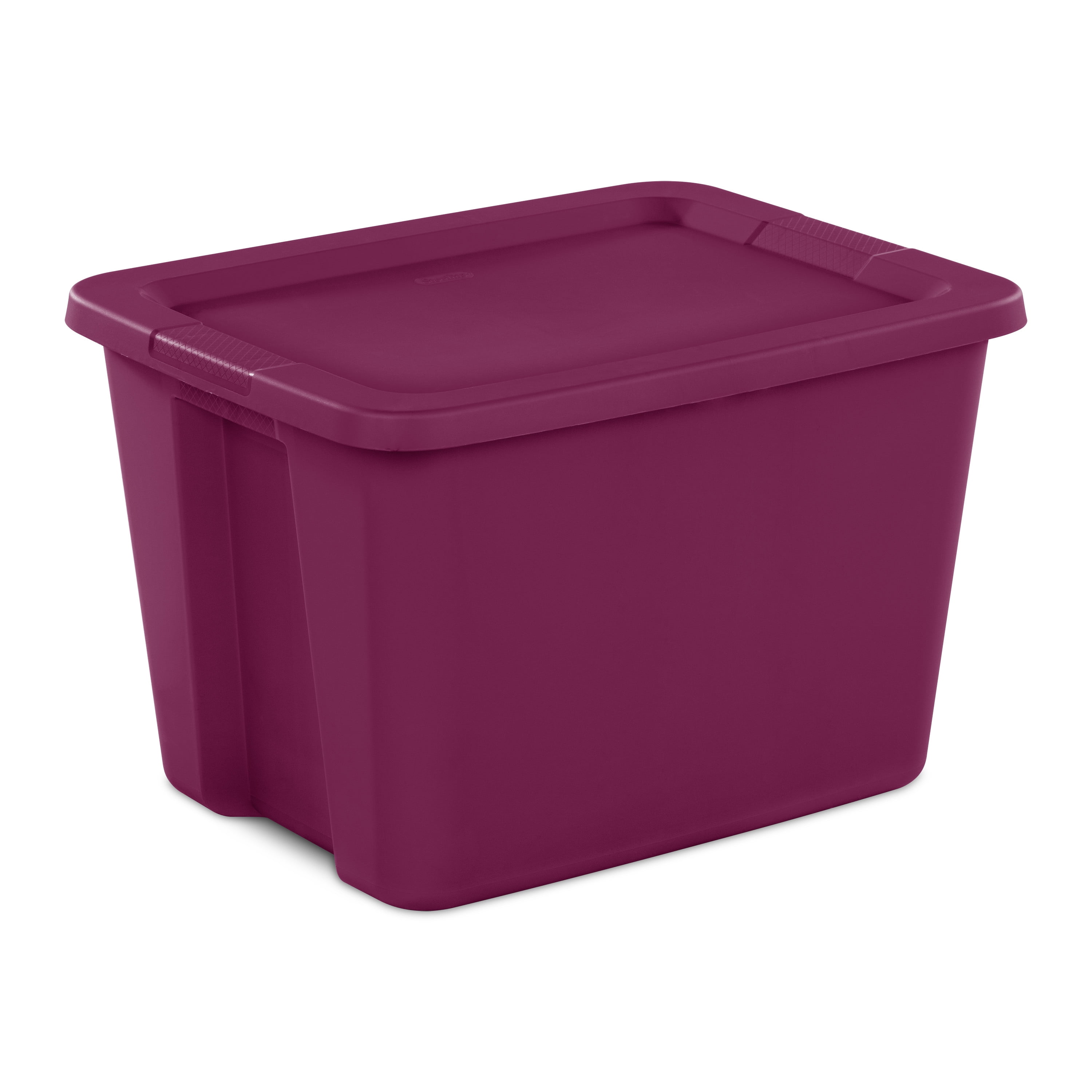 Sterilite 18 Gallon Tote Box Plastic, Violet Magenta - Walmart.com