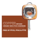 Simple & Co. 2-Piece Nonstick Copper Square Pan Set – 5 QT with Pour ...