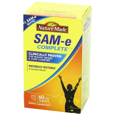 Nature Made SAM-e Complete Tablets, 400 mg, Mood & Joint Health, Detox ...