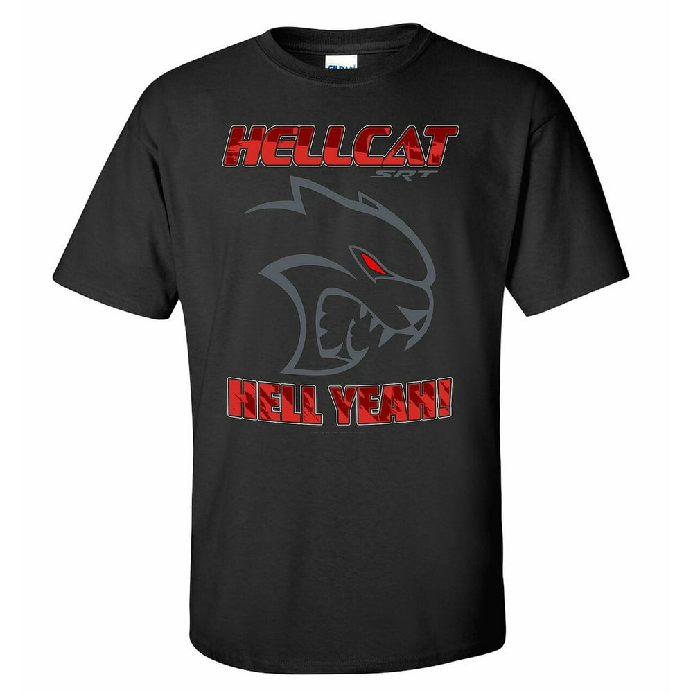 Dodge - Dodge Challenger SRT Hellcat Black T-Shirt - Large - Walmart ...