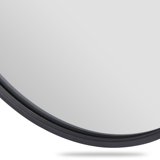 ZENSTYLE 18" Round Mirror with Rubber Frame for Bedroom, Living Room ...