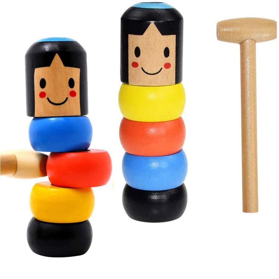 Unbreakable Wooden Man Magic Toy,Stubborn Wood Man Magic Tricks Props ...