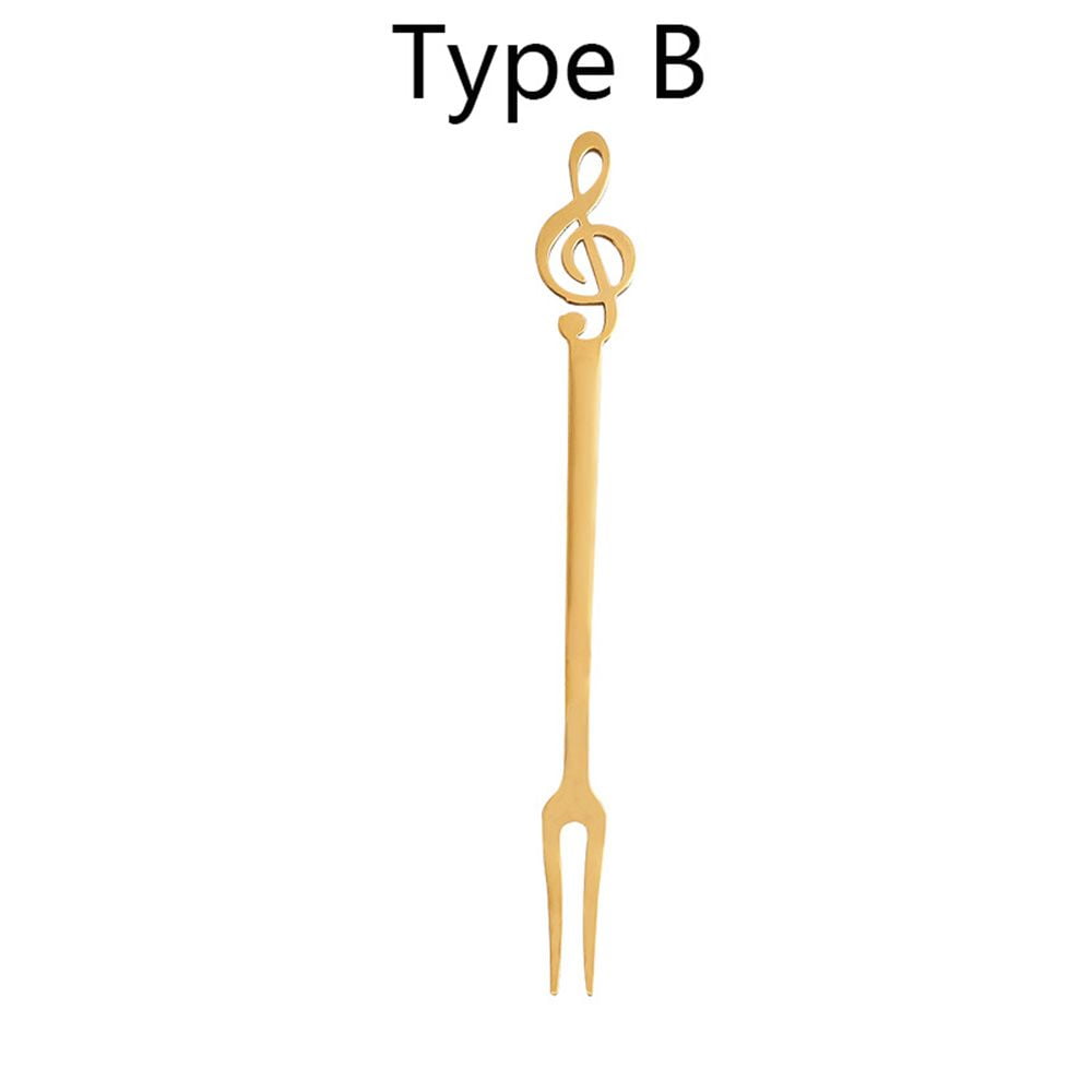 Musical Note Dinnerware Accessories Kitchen Tools Toothpick Fruit Forks ...