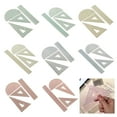 School Geometry Tools Set with Plastics Ruler, Protractor, Set Square ...