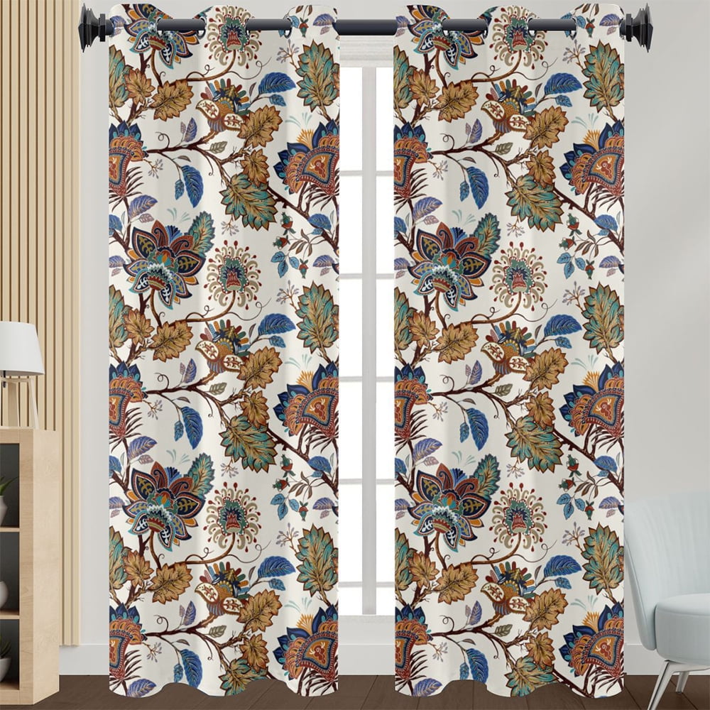Click here for Innerwin Curtain Floral Window Drape Blackout Eyel... prices